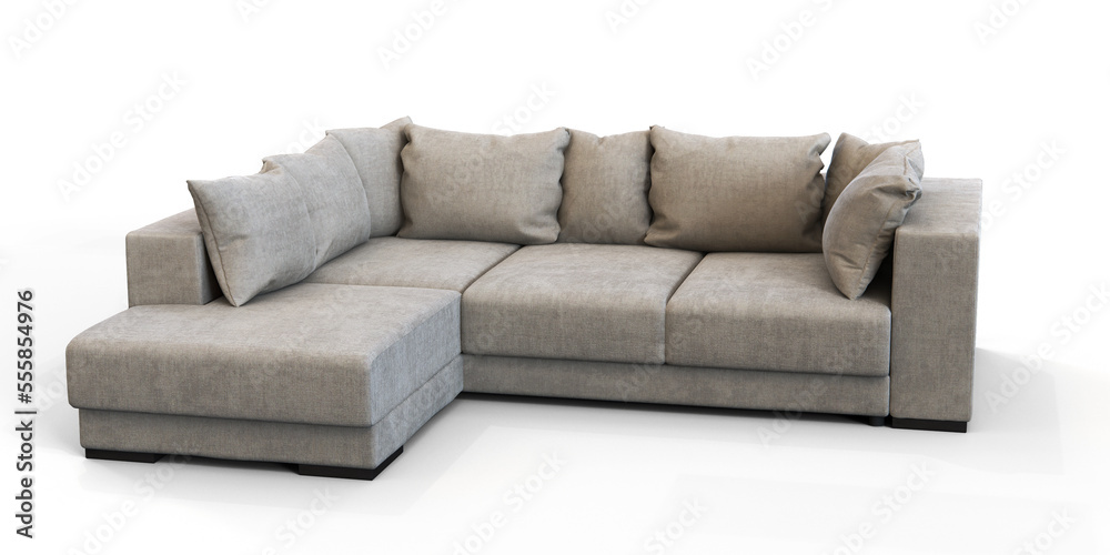 sofa render isolated PNG on transparent background advertising Stock ...