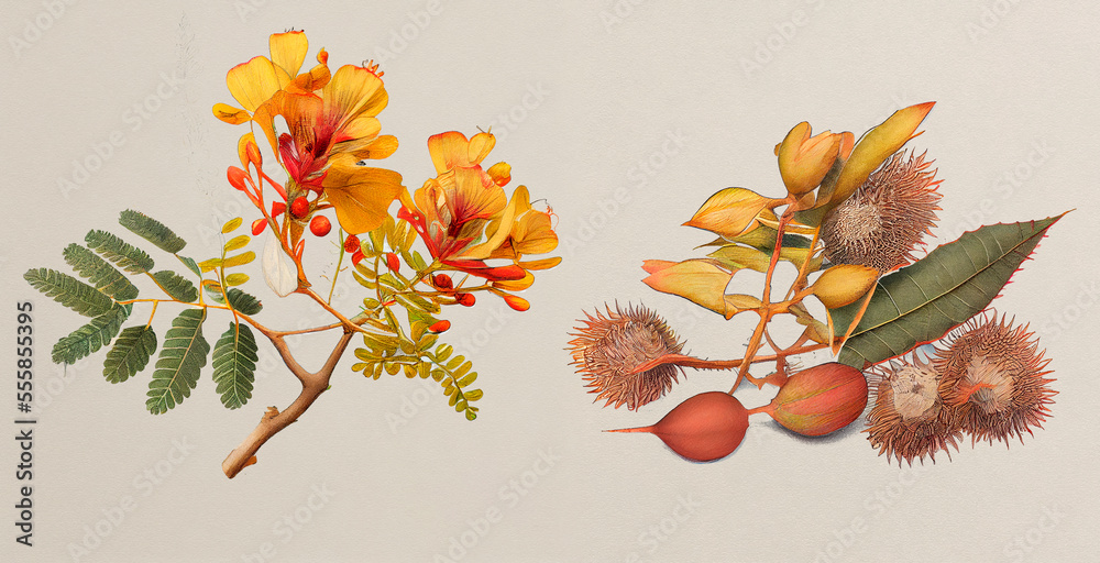 Sagargota (Caesalpinia Bonduc). Caesalpinia, fever Nut. Kalumbibit ...