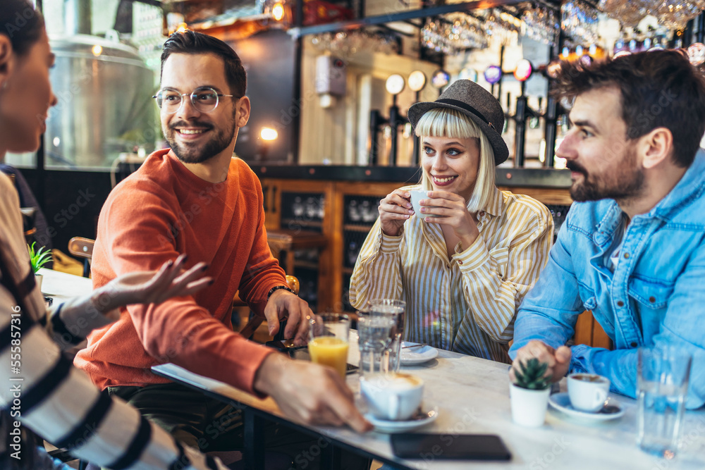 Happy People Drinking Coffee