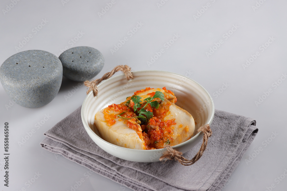 Thailand Food. Pla Raad Prik is Fish with Sweet and Sour Chili Sauce ...