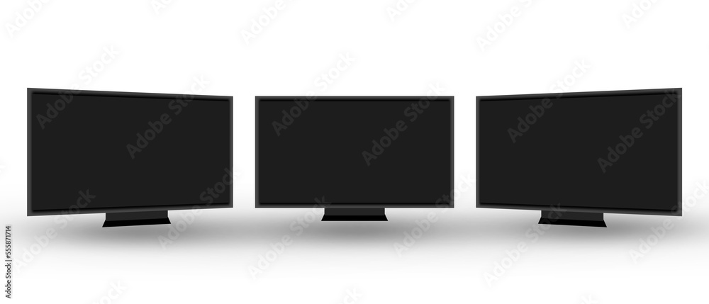 Set of desktop monitor png illustration useful for your creativity and ...