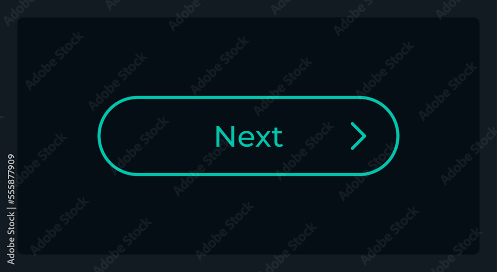 Hover next step button UI element template. Editable isolated vector ... Hover next step button UI element template. Editable isolated vector ...