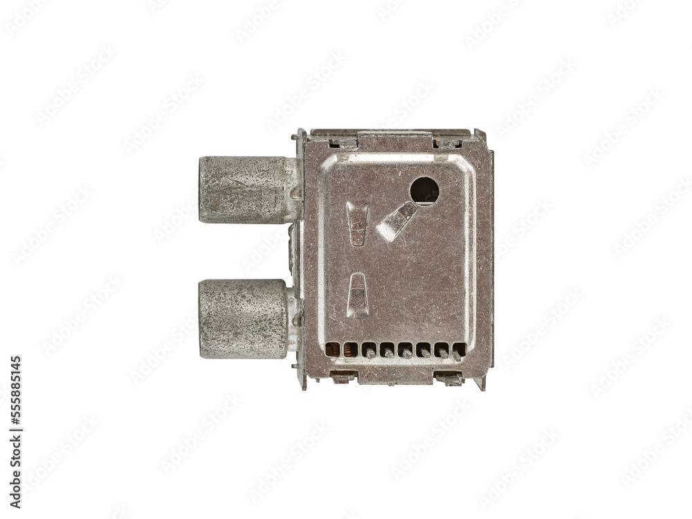 Radio frequency modulator module device is isolated on white background ...