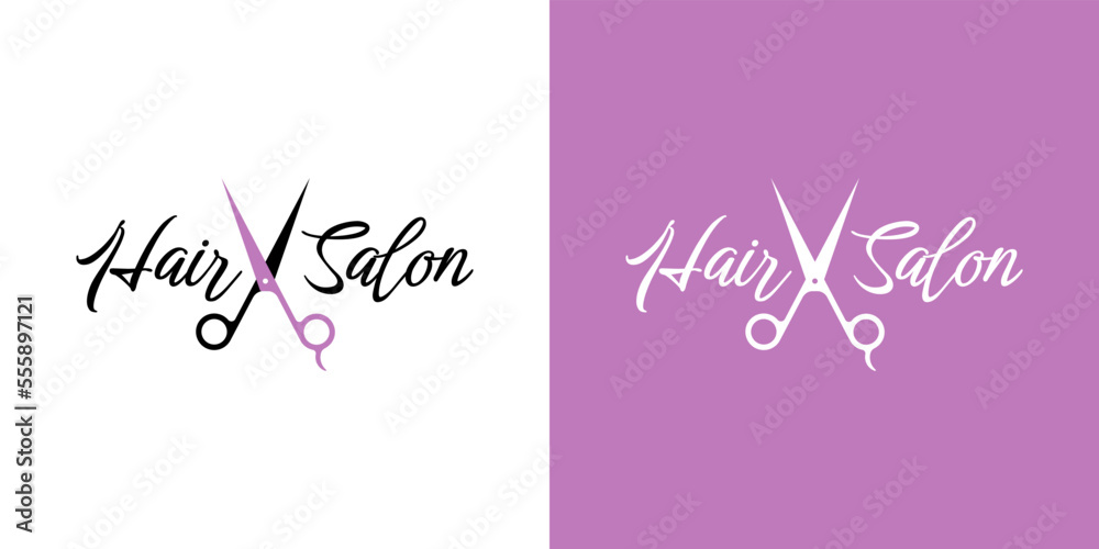 Hair salon symbol Stock Vector | Adobe Stock