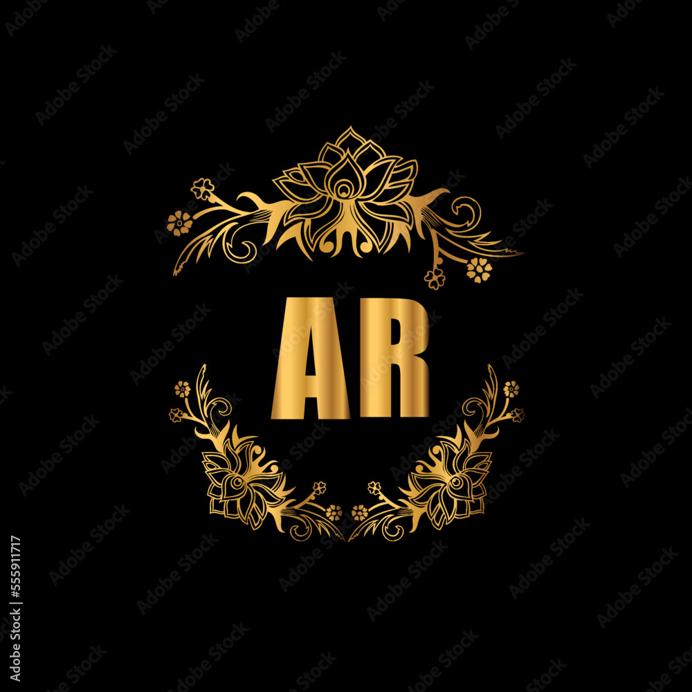 AR Luxury Letter Initial with Crown logo Vector, Great Luxury Logo ...