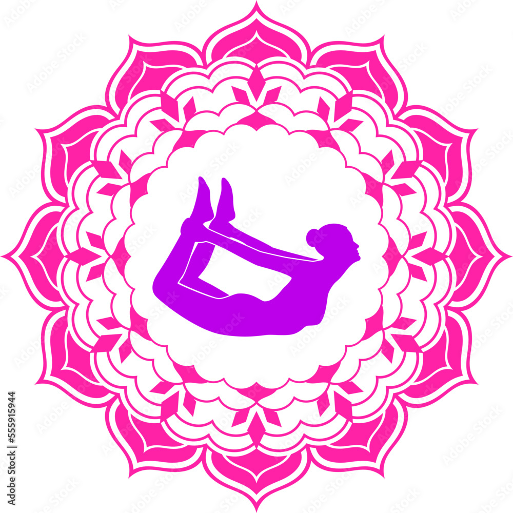 Beautiful yoga girl poses vector design elements for posters, flyers ...