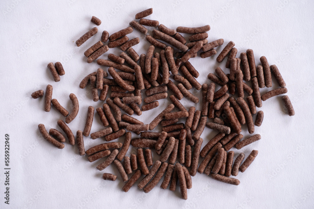 Black chocolate sprinkles (in Dutch: hagelslag or chocolade-hagelslag ...