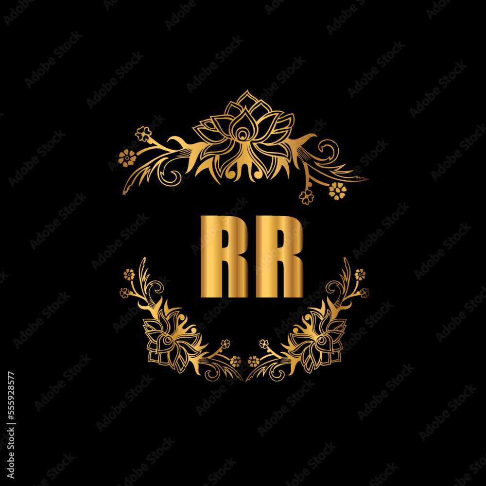 RR Luxury Letter Initial with Crown logo Vector, Great Luxury Logo ...