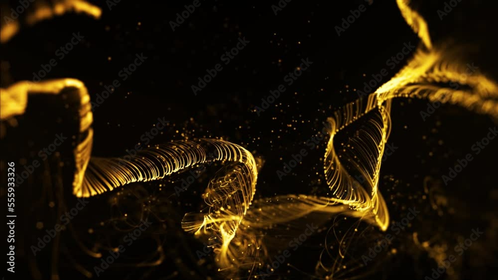 Golden glitter, dust, particles, bokeh sunlight natural shadow overlay loop background, logo ...