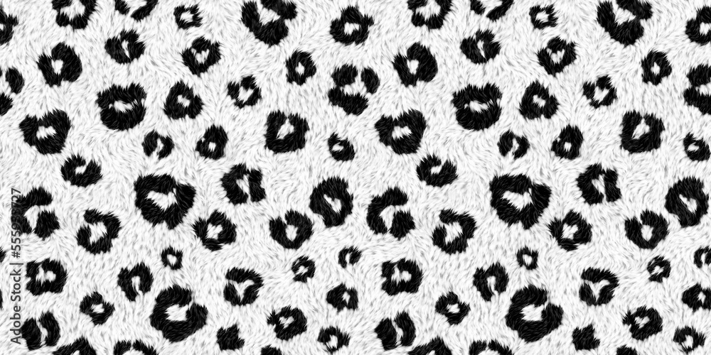 Seamless soft fluffy leopard print or cheetah spots African safari ...