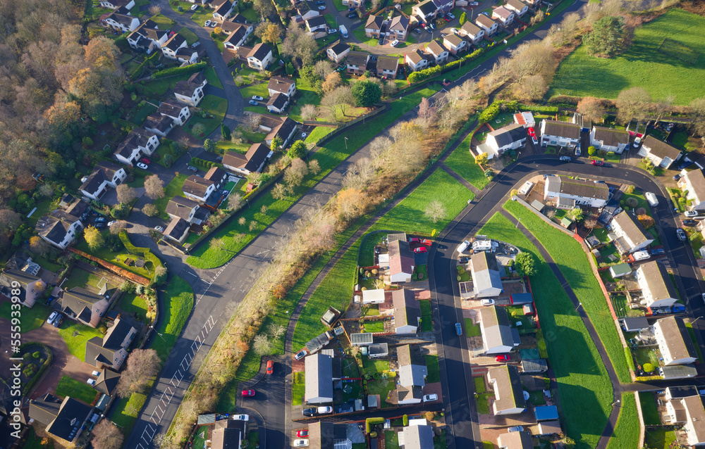 New housing development building houses for increased demand in rural ...