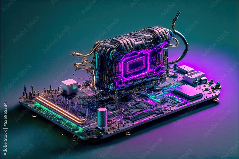 Computer 4.5 CPU Motherboard New Technologie Microcomputer Chip ...