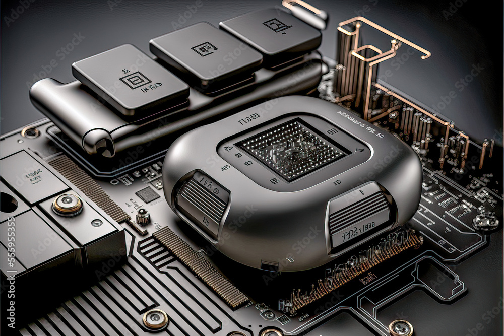 Computer 4.5 CPU Motherboard New Technologie Microcomputer Chip ...