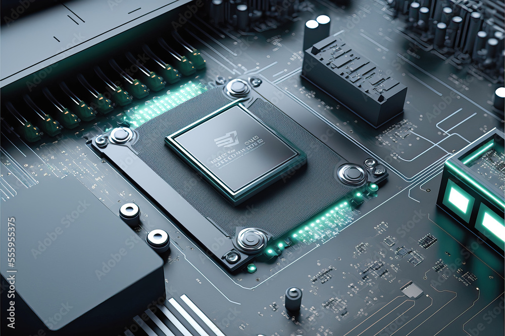 Computer 4.5 CPU Motherboard New Technologie Microcomputer Chip ...