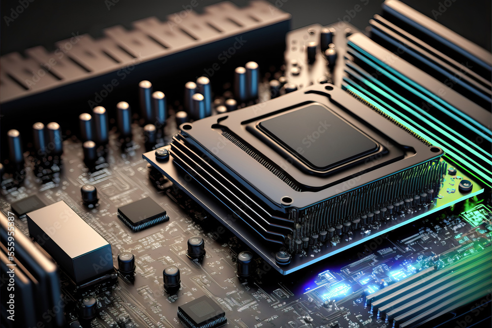 Computer 4.5 CPU Motherboard New Technologie Microcomputer Chip ...