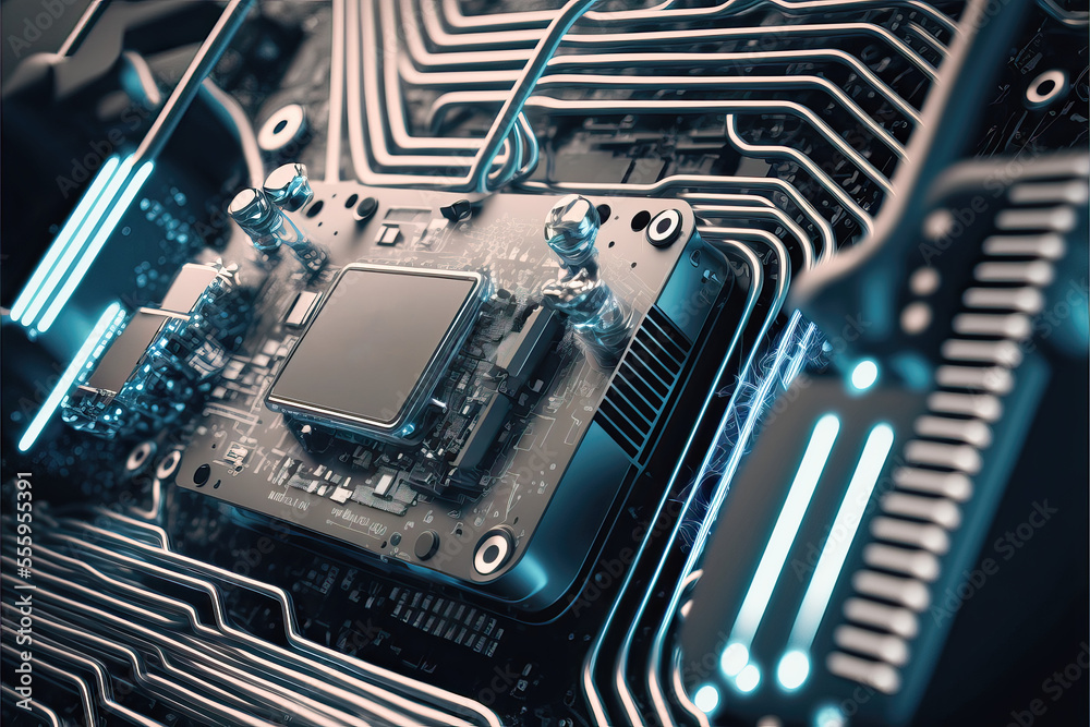 Computer 4.5 CPU Motherboard New Technologie Microcomputer Chip ...