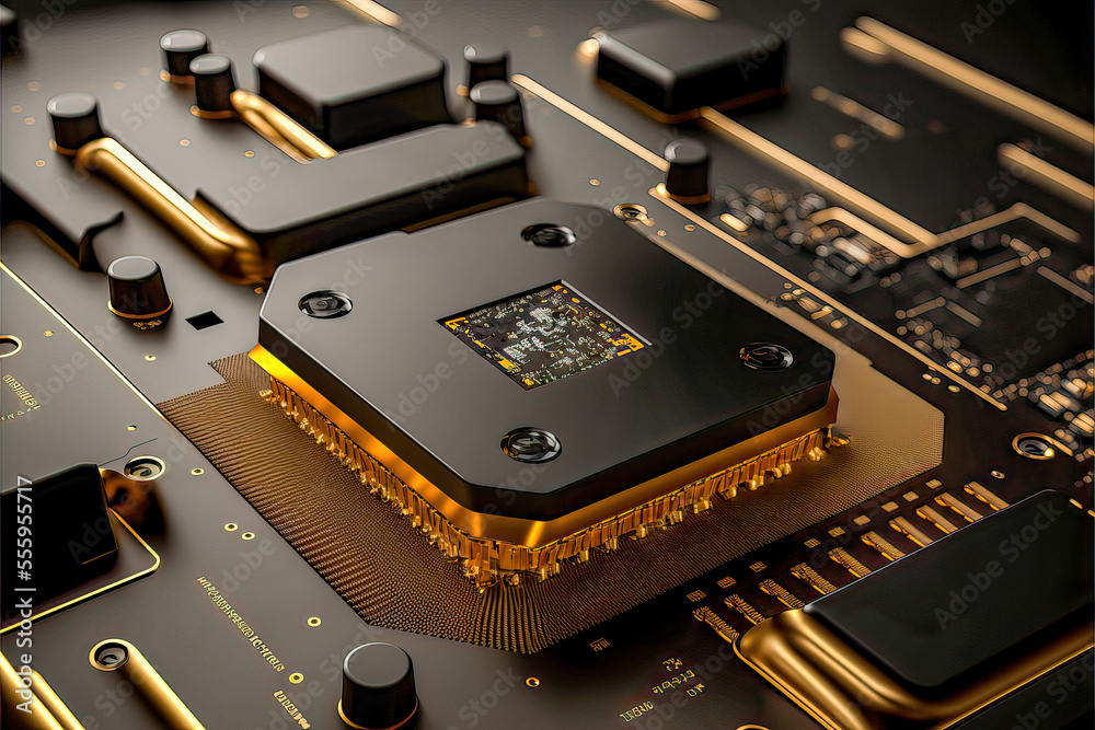 Computer 4.5 CPU Motherboard New Technologie Microcomputer Chip ...