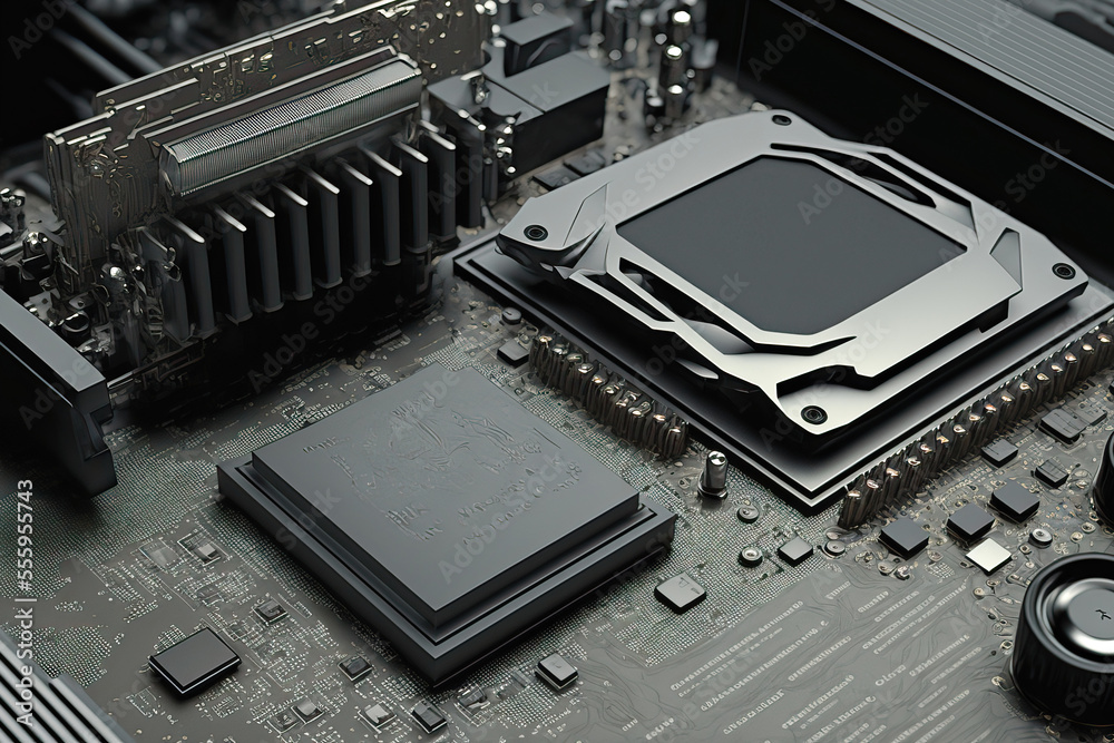 Computer 4.5 CPU Motherboard New Technologie Microcomputer Chip ...