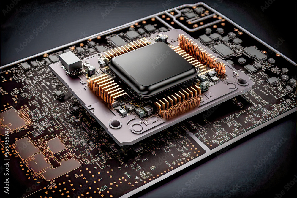 Computer 4.5 CPU Motherboard New Technologie Microcomputer Chip ...