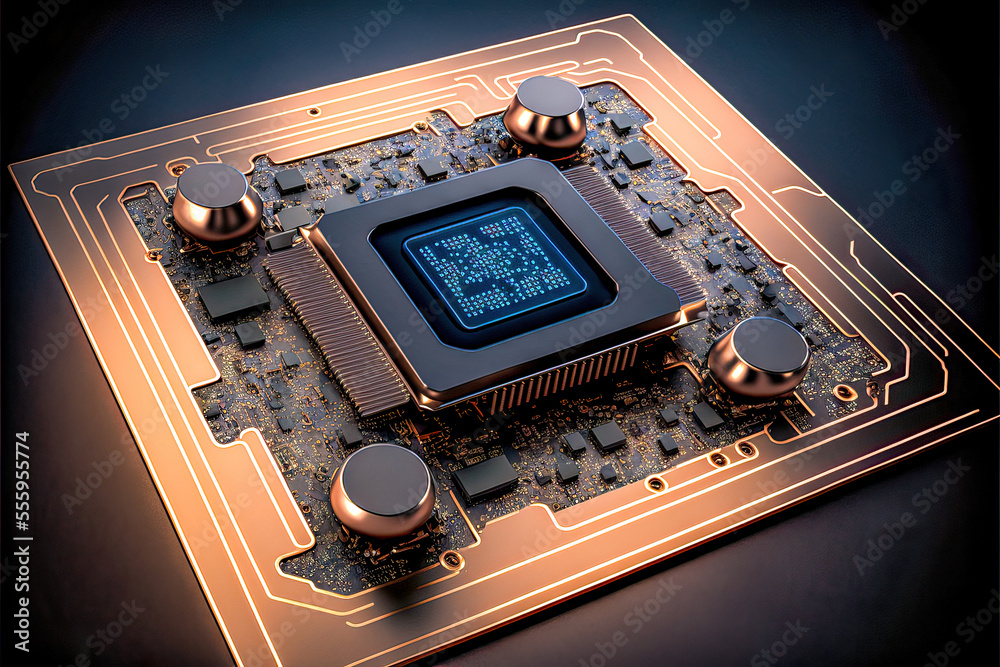 Computer 4.5 CPU Motherboard New Technologie Microcomputer Chip ...