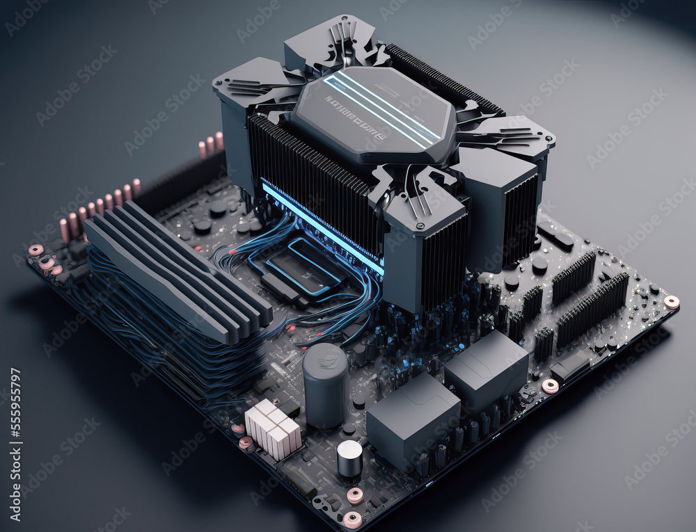 Computer 4.5 CPU Motherboard New Technologie Microcomputer Chip ...