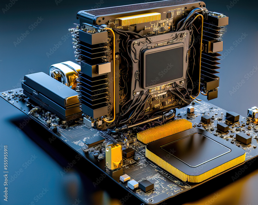 Computer 4.5 CPU Motherboard New Technologie Microcomputer Chip ...