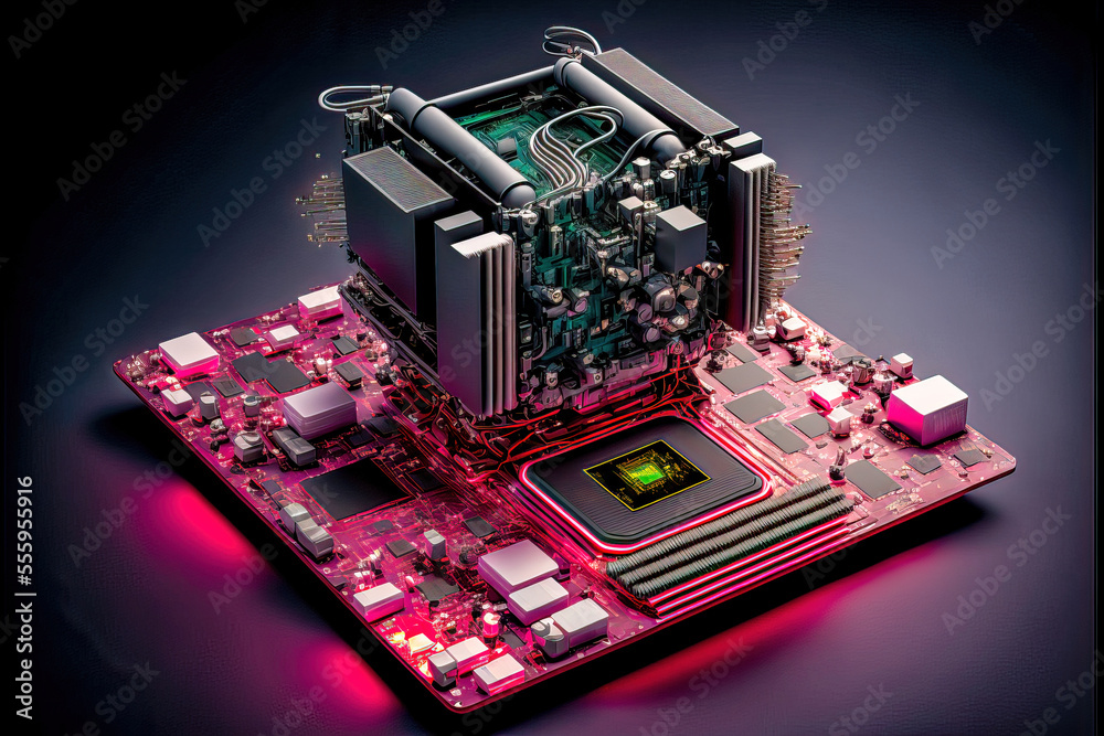 Computer 4.5 CPU Motherboard New Technologie Microcomputer Chip ...