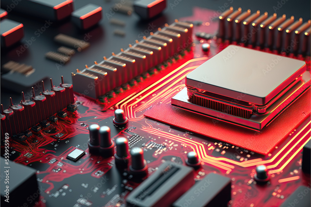 Computer 4.5 CPU Motherboard New Technologie Microcomputer Chip ...