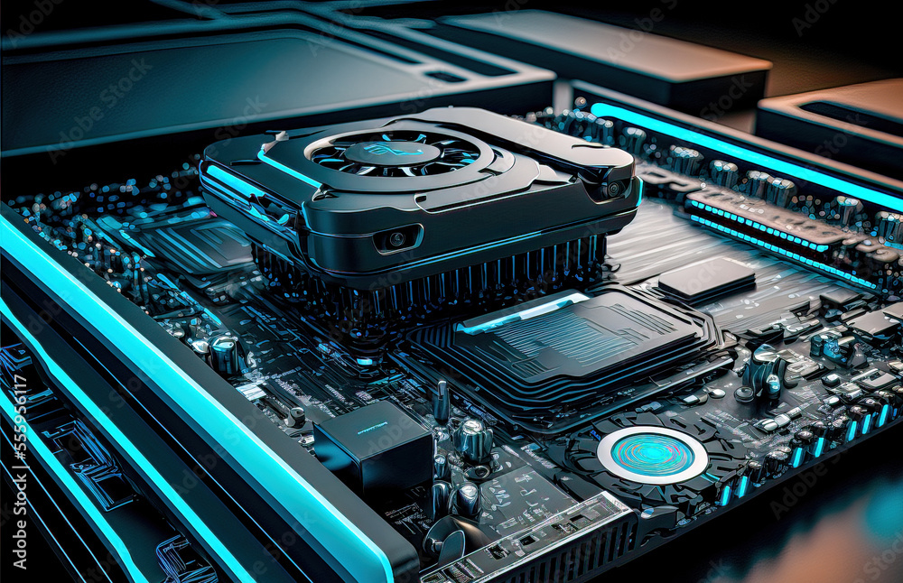 Computer 4.5 CPU Motherboard New Technologie Microcomputer Chip ...