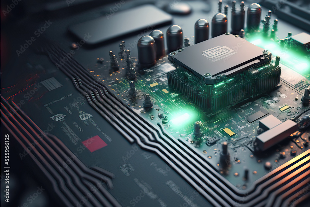 Computer 4.5 CPU Motherboard New Technologie Microcomputer Chip ...