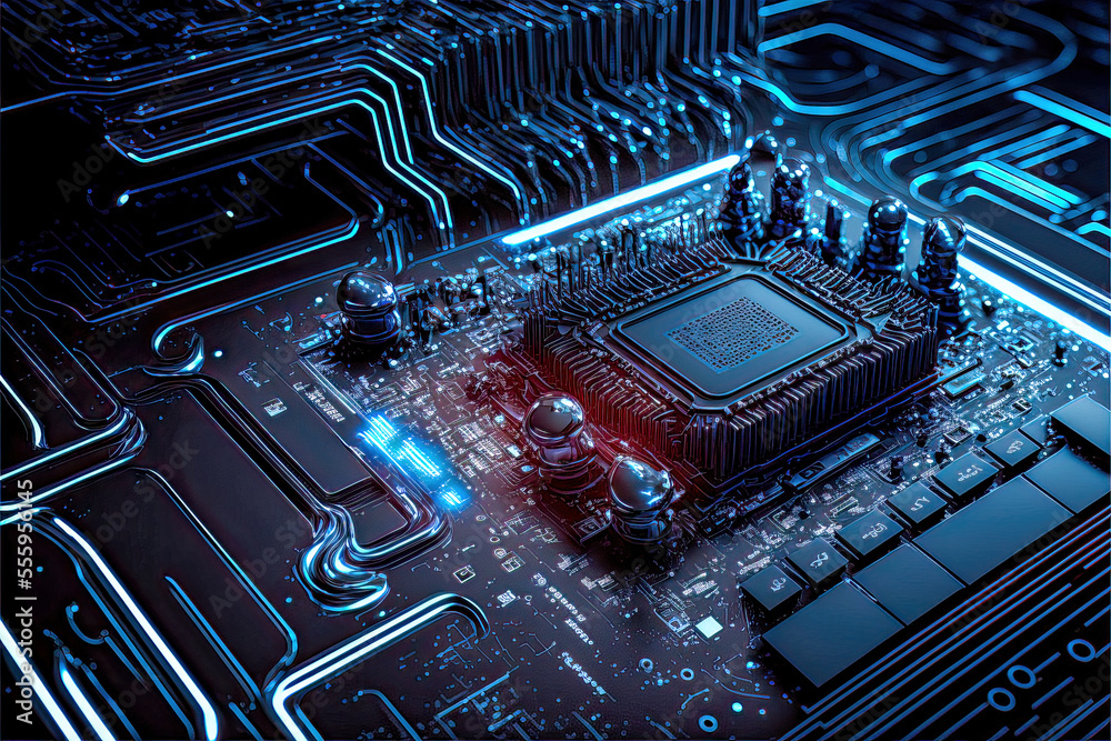 Computer 4.5 CPU Motherboard New Technologie Microcomputer Chip ...