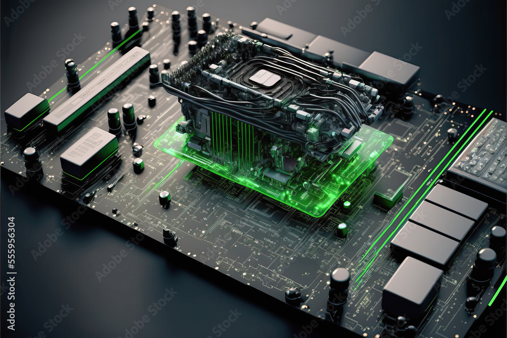 Computer 4.5 CPU Motherboard New Technologie Microcomputer Chip ...