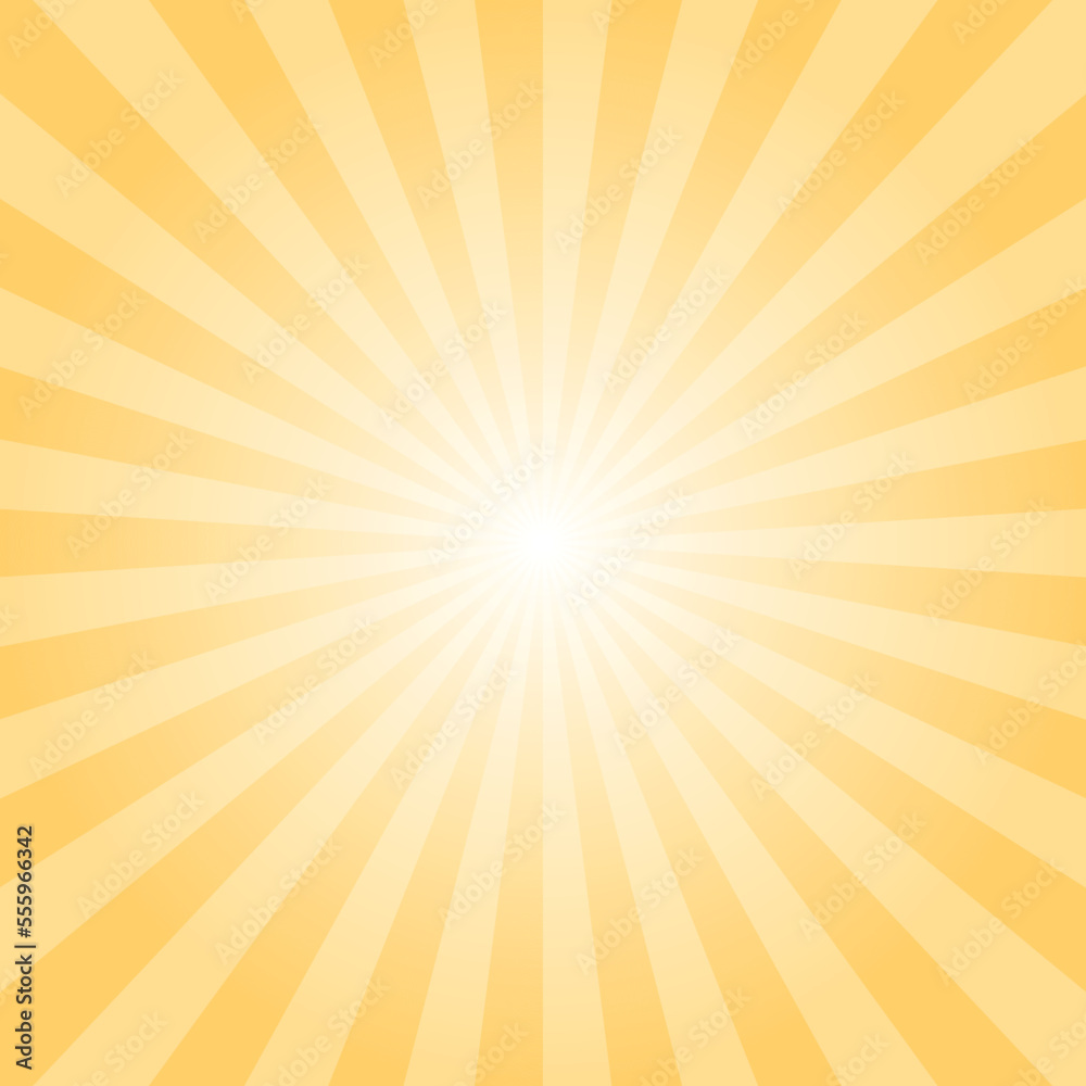 Abstract background with sun ray. Summer vector illustration for design ...