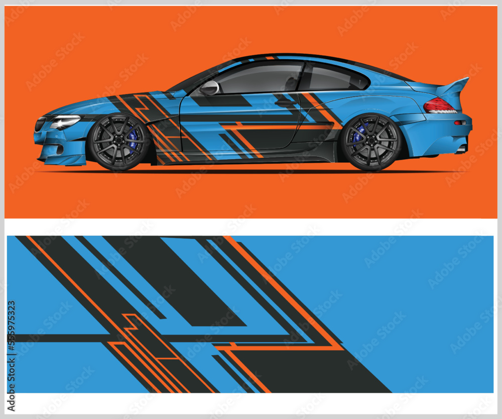 Car graphic vector. abstract lines with blue background design for ...