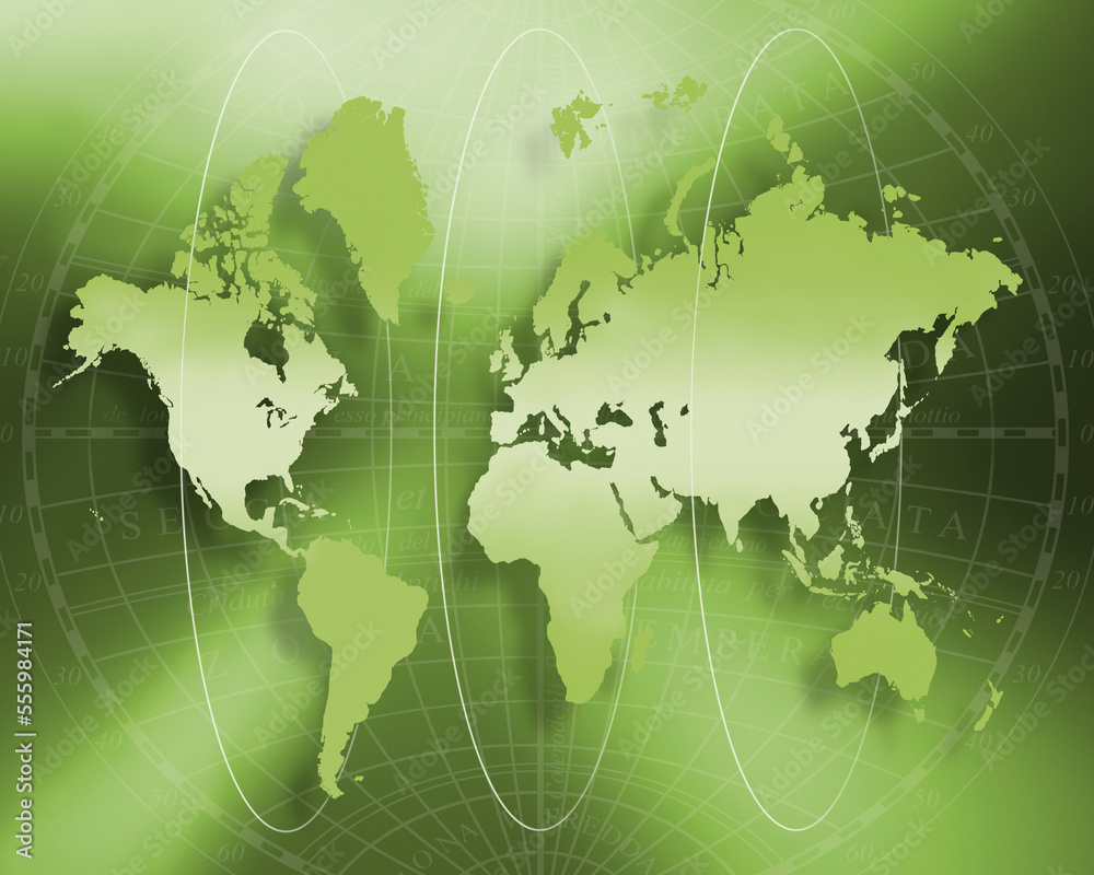 World Map Stock Illustration | Adobe Stock