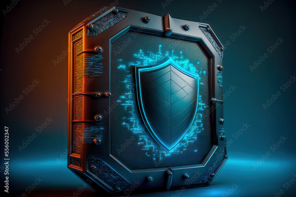 Data Security Data Protection 3D-Icon Cyberscurity and Internet ...