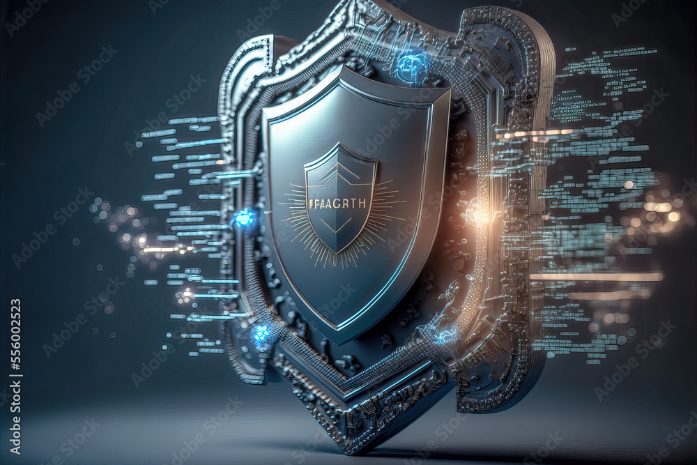 Data Security Data Protection 3D-Icon Cyberscurity and Internet ...