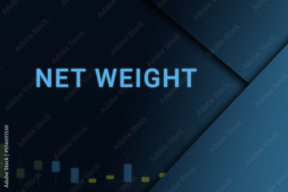 net weight background. Illustration with net weight logo. Financial ...