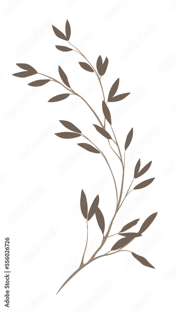 Set of leaves on White transparent background. Stock vector ...