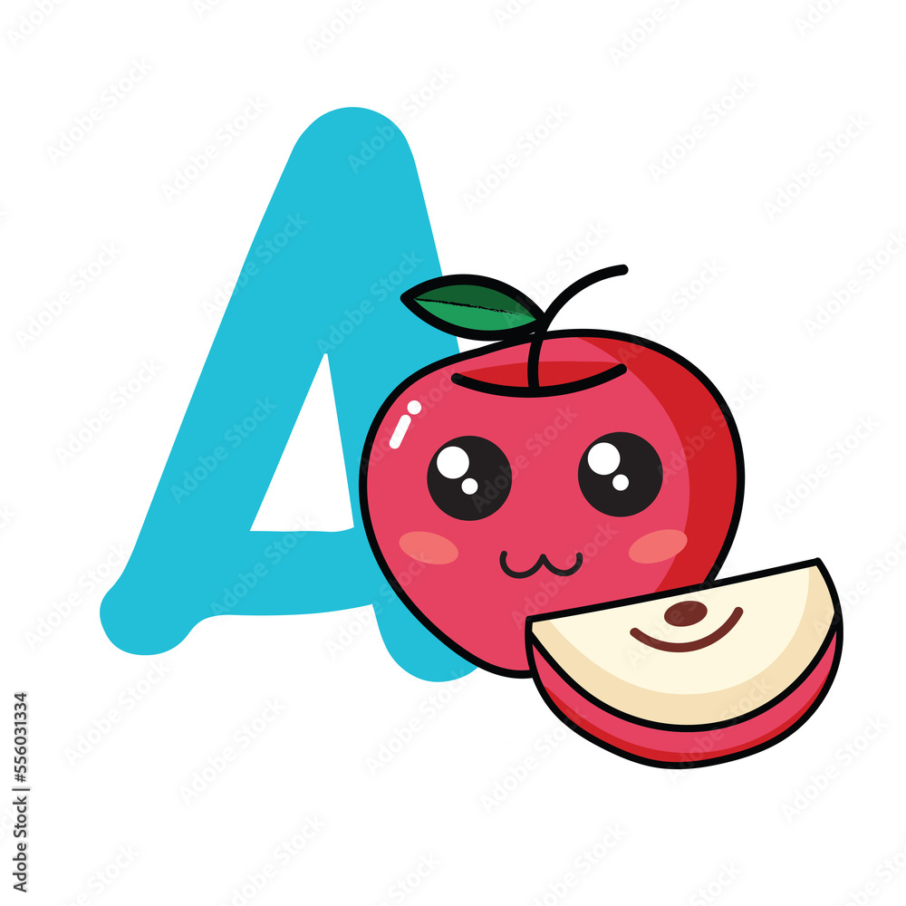 Fruit Alphabet Clipart