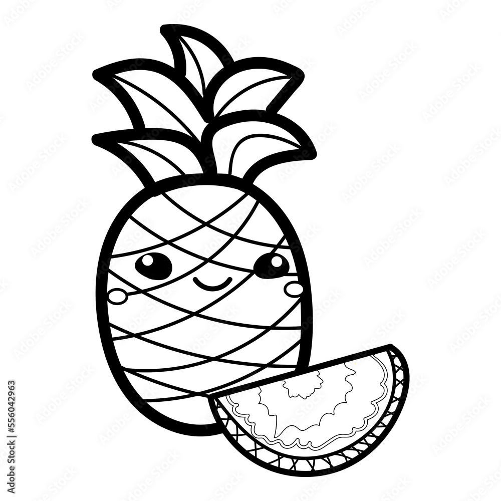 Fruit Alphabet Clip Art, Fruit A to Z Clipart, Cute a-z Clipart ,Clip ...
