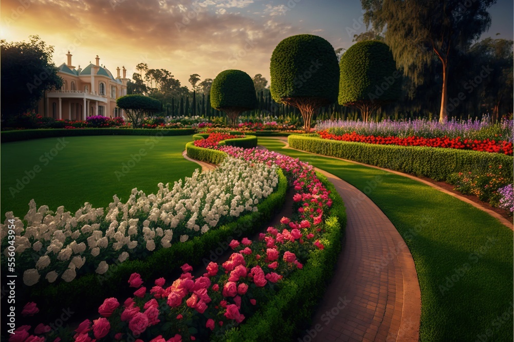 Beautiful Flower Path