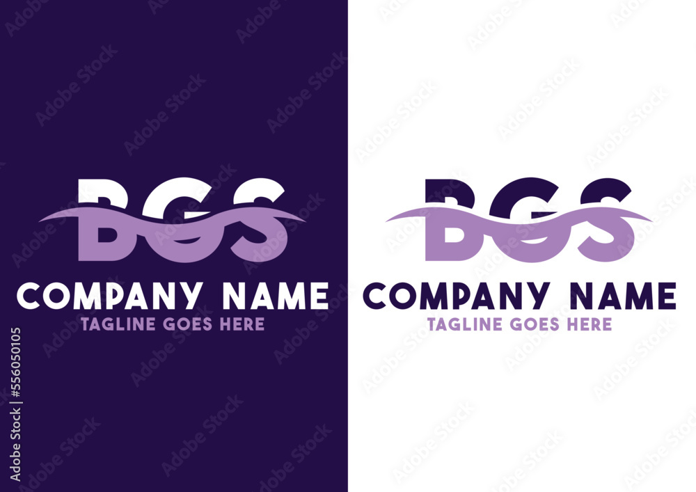 Letter BGS logo design template, BGS logo Stock Vector | Adobe Stock