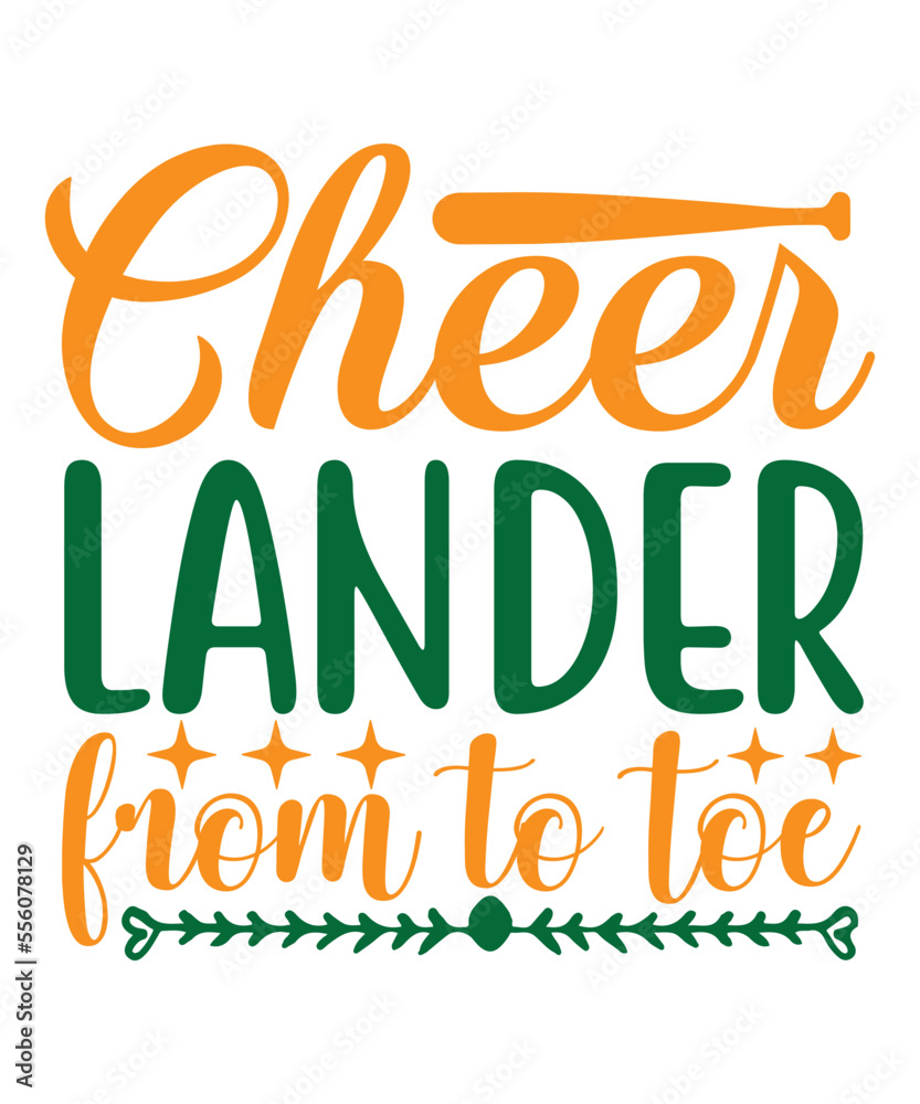 Cheer lander from to toe SVG, Sports Balls SVG, Instant Download ...