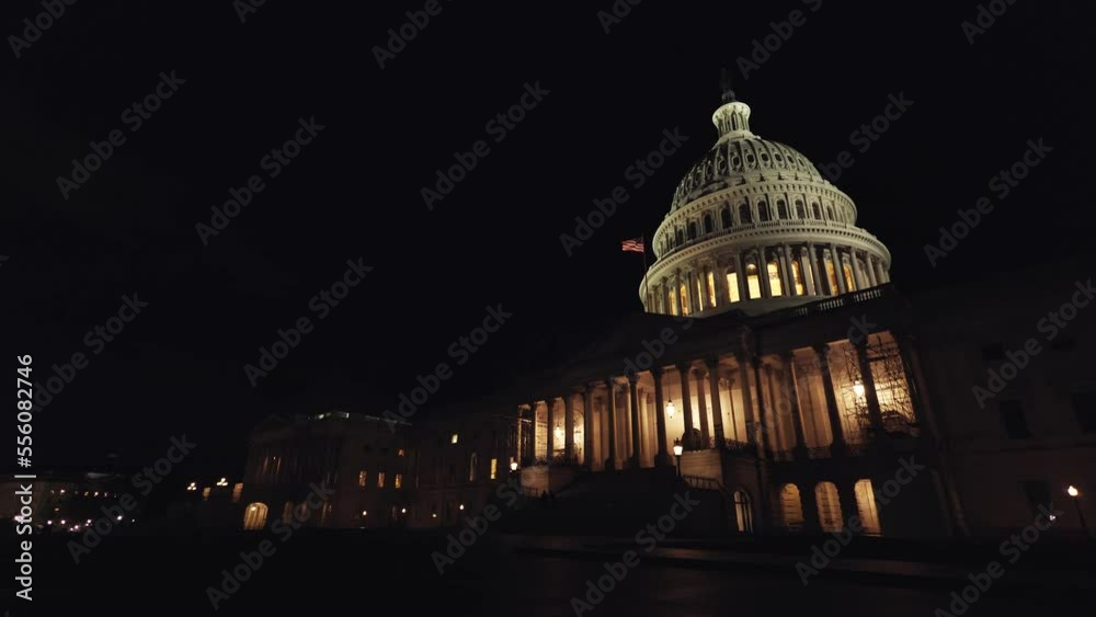 The United States Capitol Building in Washington, DC is captured in an ...