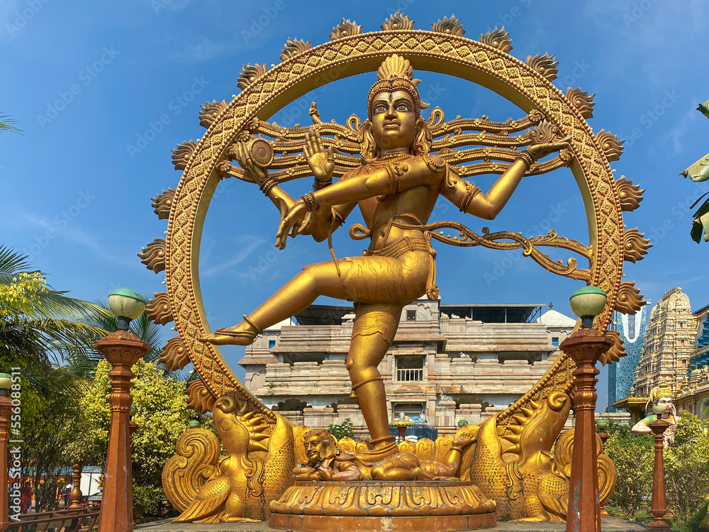 Natraj Statue. Lord Shiva in dancing posture, siva arch a temple at ...