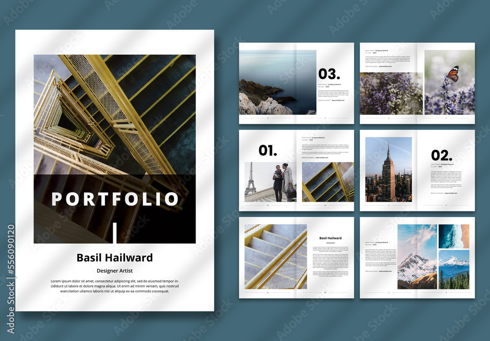 Project Portfolio Layout Stock Template | Adobe Stock
