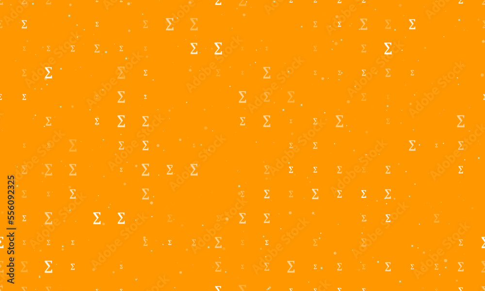 Seamless background pattern of evenly spaced white sigma symbols of ...