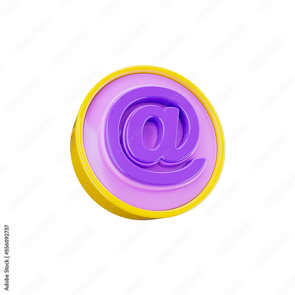 at the rate 3d icon in transparent background. 3d symbol and sign ...