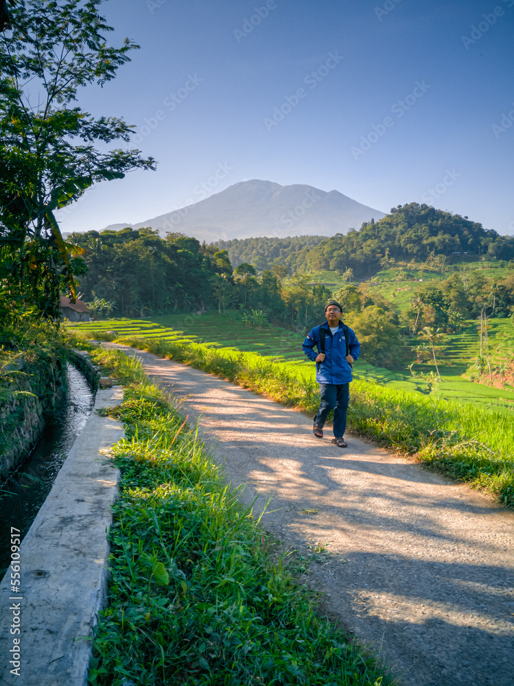 Mount Ciremai, one of the mountains in West Java. This highest mountain ...